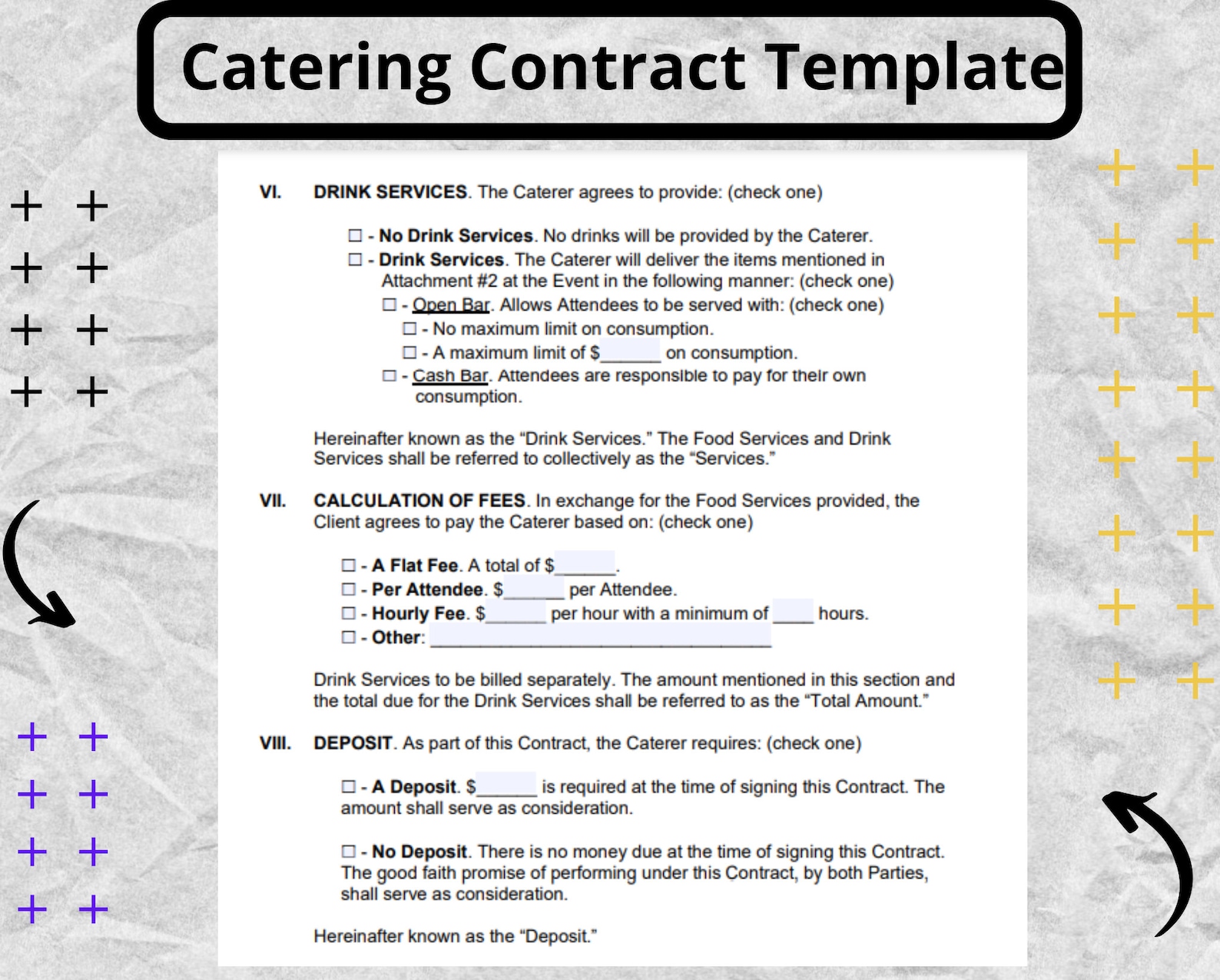 Catering Contract - Catering Contract Template - Catering Contract Form ...