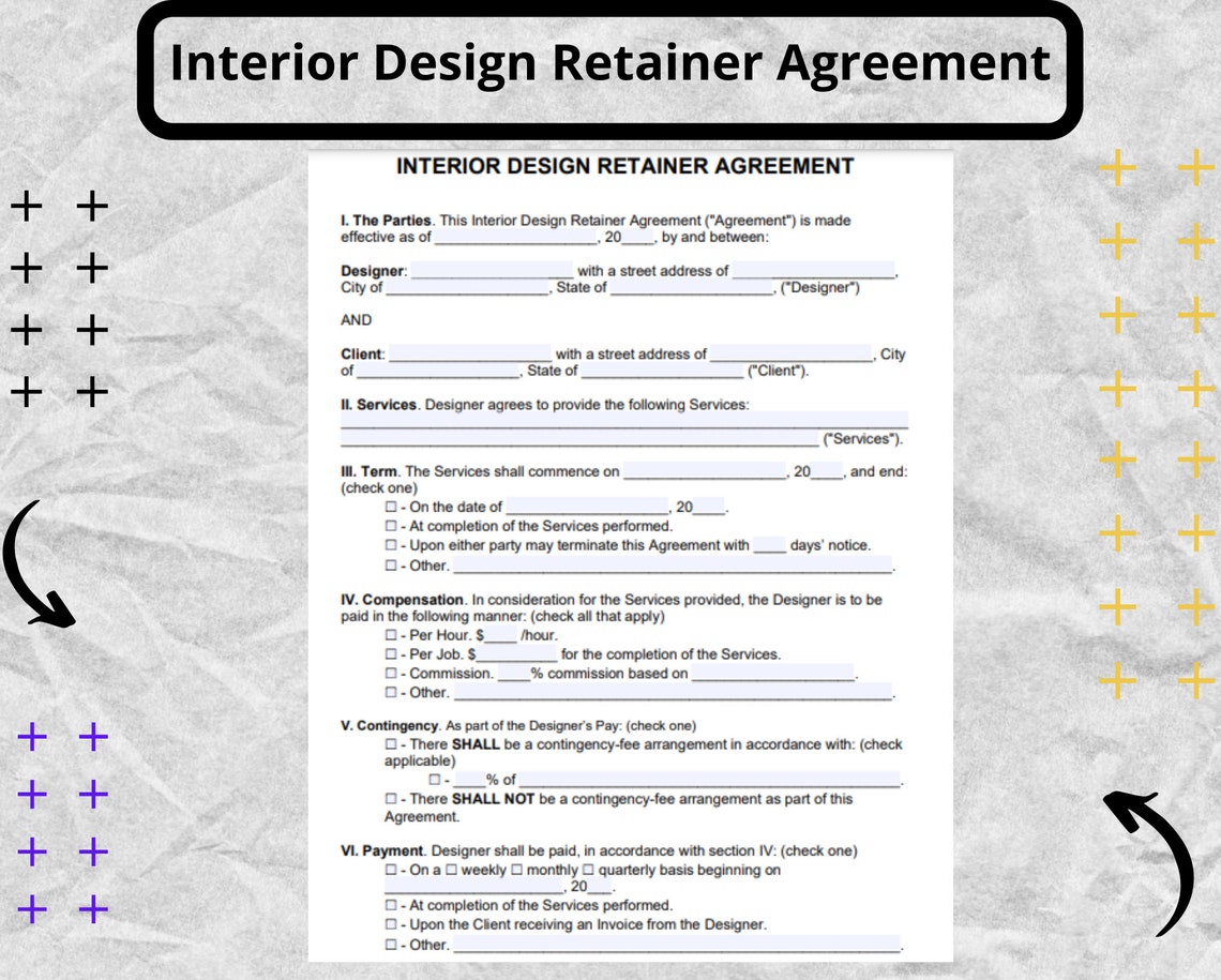 Interior Design Retainer Agreement- Interior Design Retainer Agreement ...