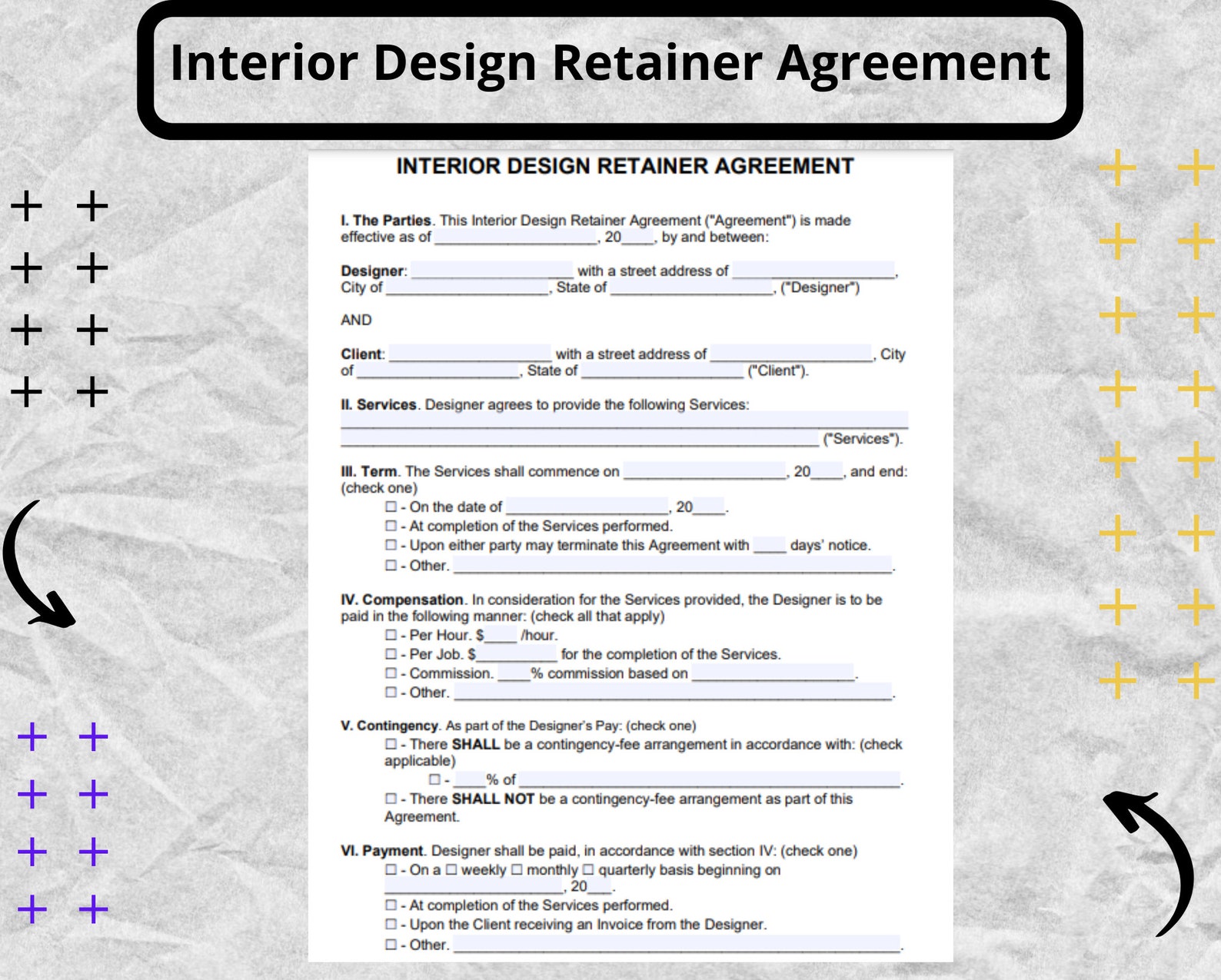 Interior Design Retainer Agreement- Interior Design Retainer Agreement ...