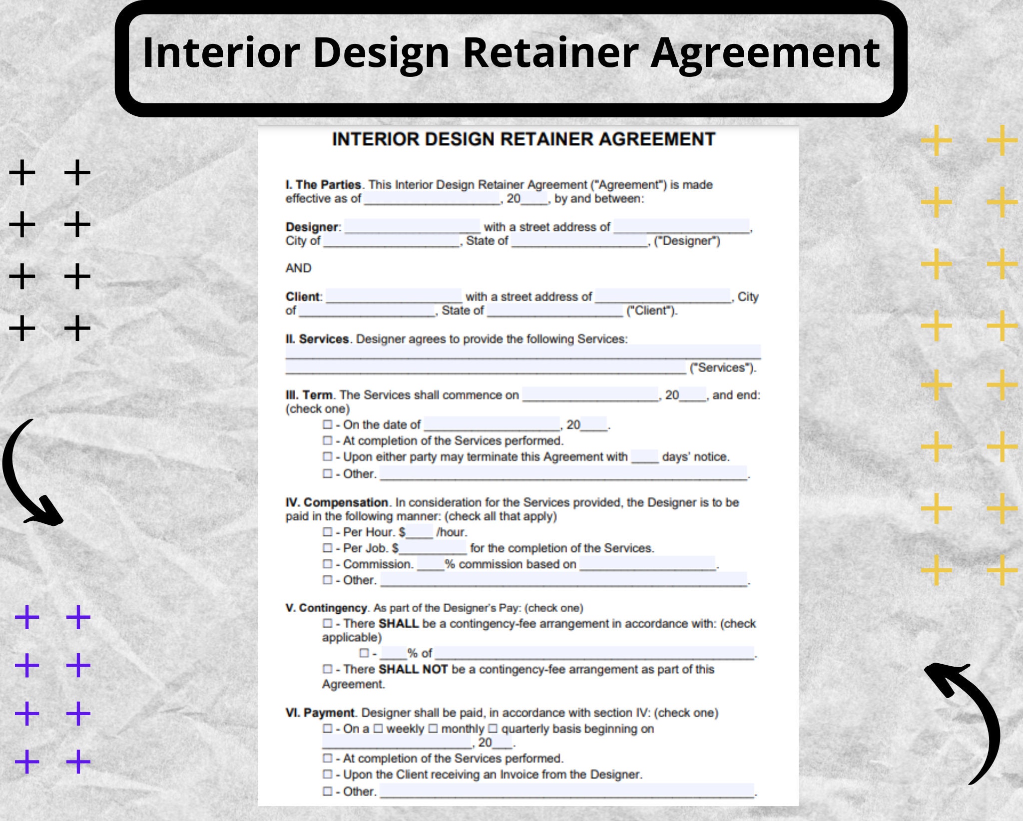 Interior Design Retainer Agreement- Interior Design Retainer Agreement ...