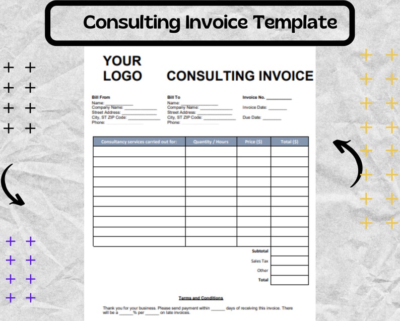 Consulting Invoice - Consulting Invoice Template - Consulting Invoice ...