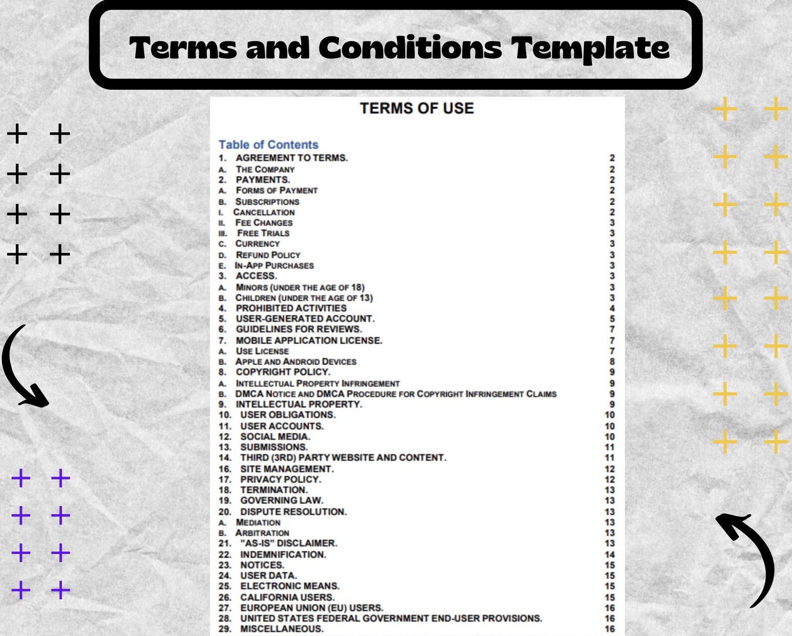 Terms and Conditions Templates - Terms and Conditions Forms - Terms and ...