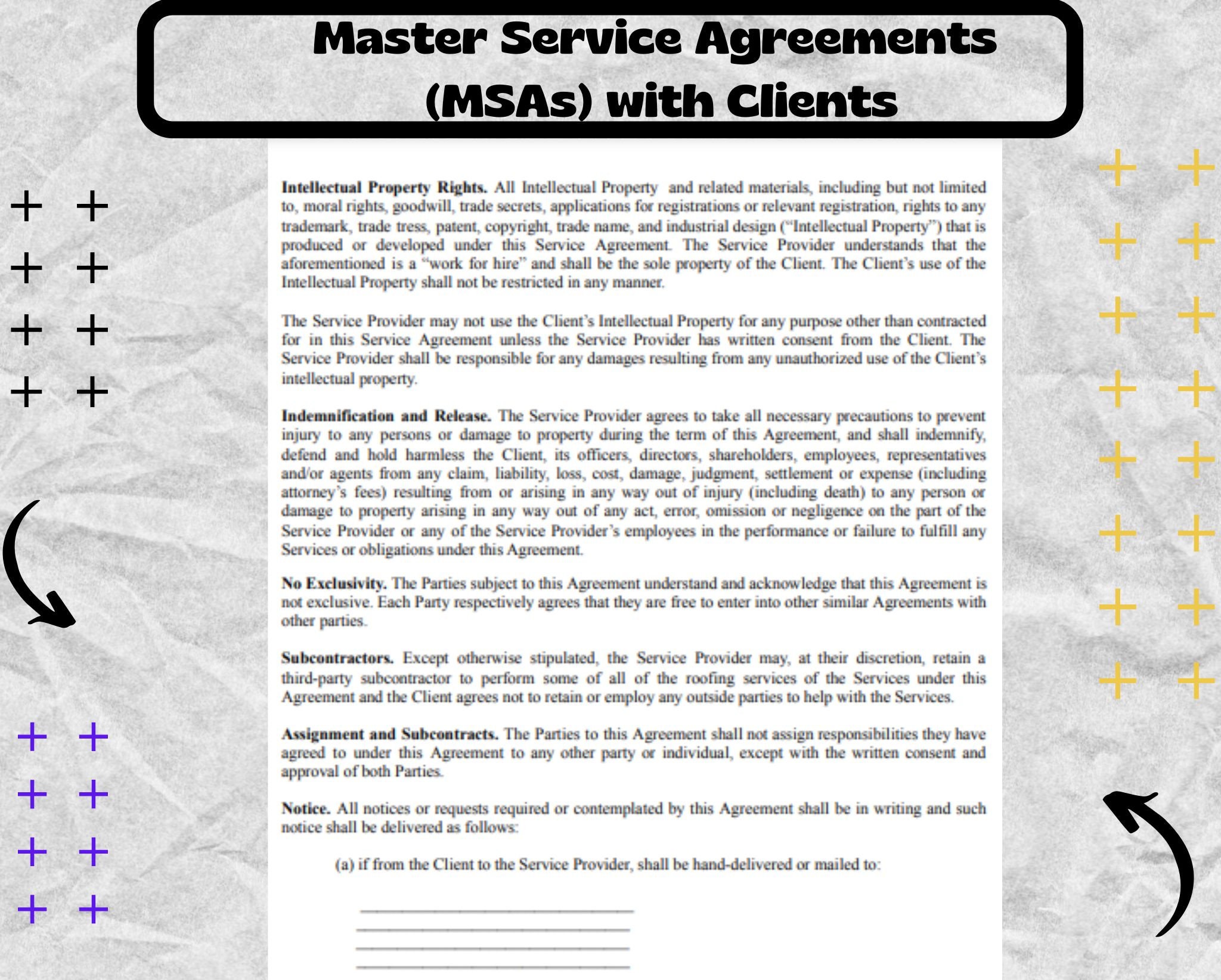 Master Service Agreement Msa Forms - Master Service Agreement Msa ...