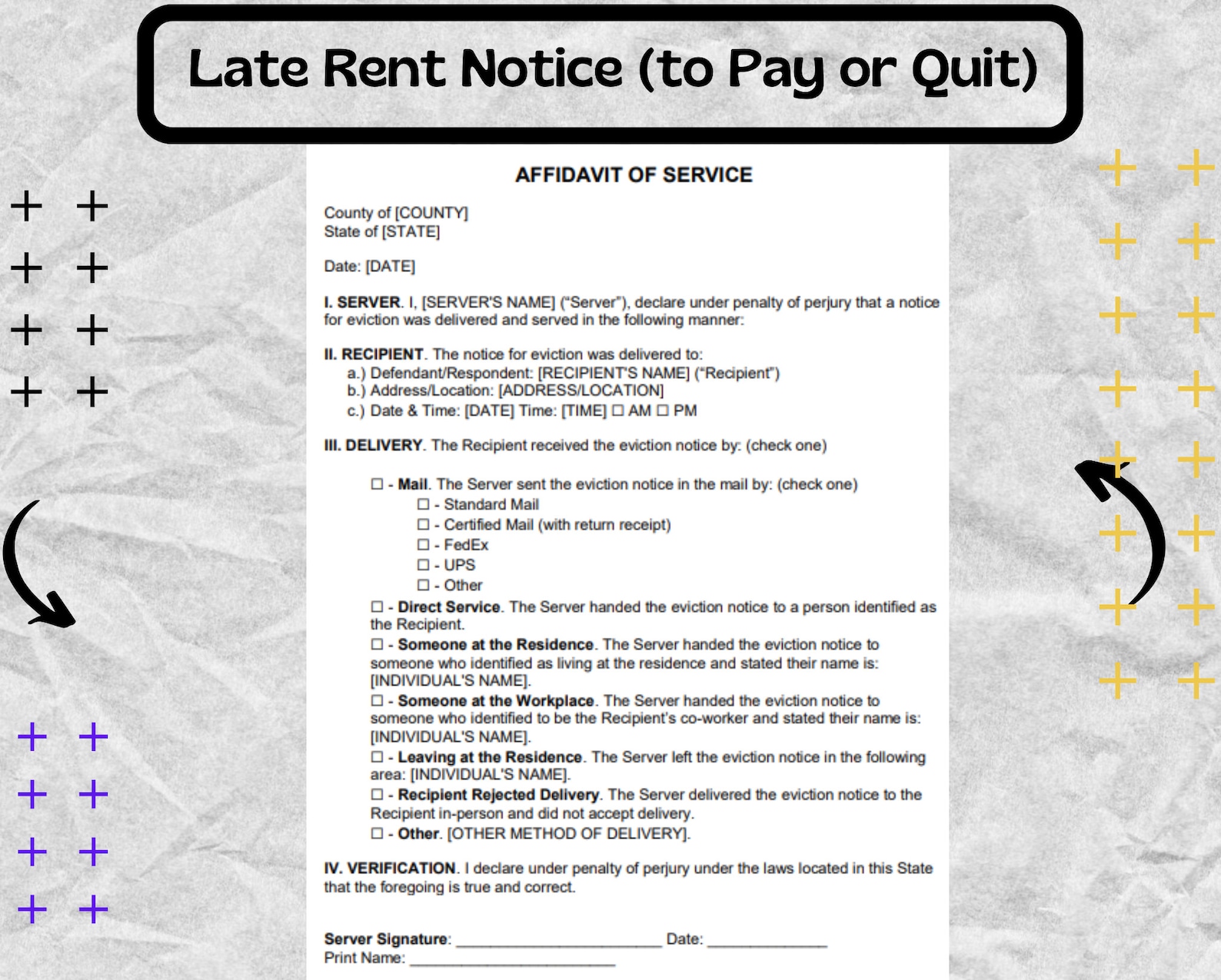 Late Rent Notice (to Pay or Quit) - Late Rent Notice (to Pay or Quit ...