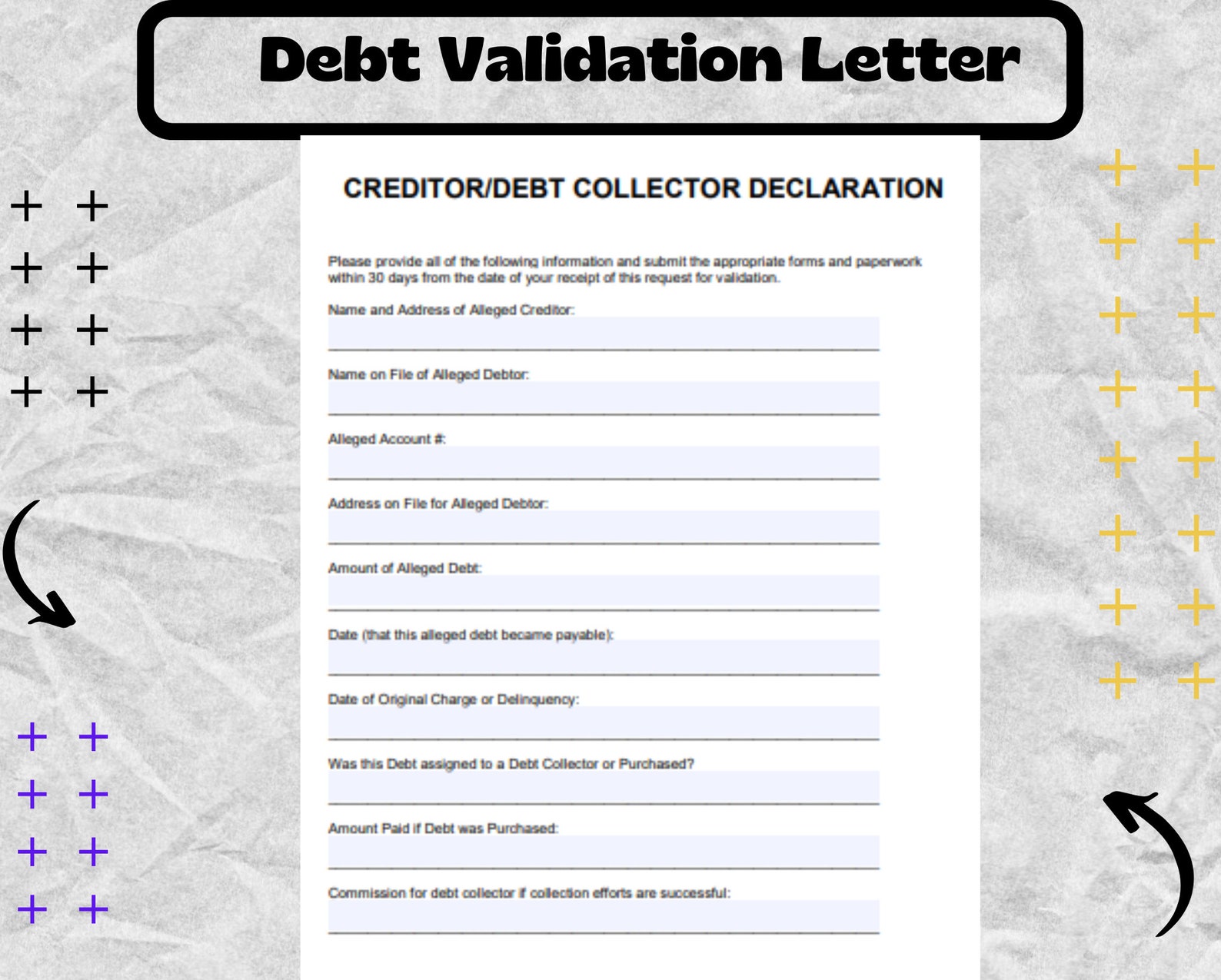 Debt Validation Letter - Debt Validation Letter Forms - Debt Validation ...