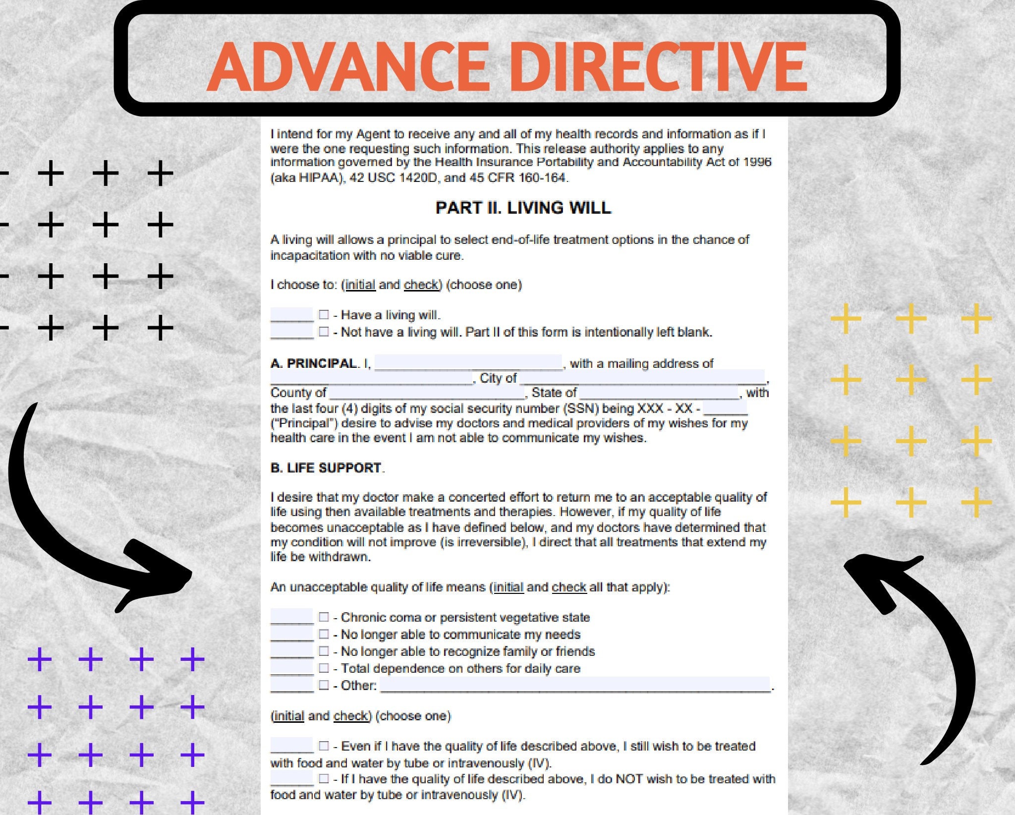 Advance Directive Form - Advance Directive Form - Advance Directive ...