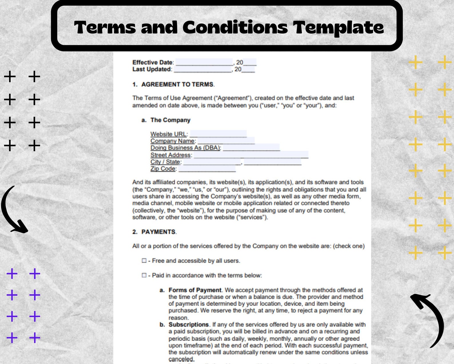 Terms and Conditions Templates - Terms and Conditions Forms - Terms and ...