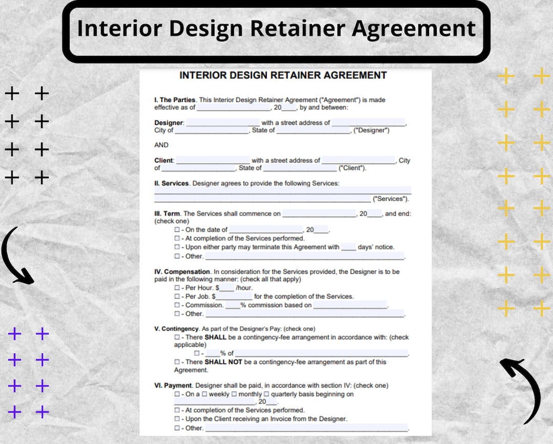 Interior Design Retainer Agreement - Interior Design Retainer Agreement ...