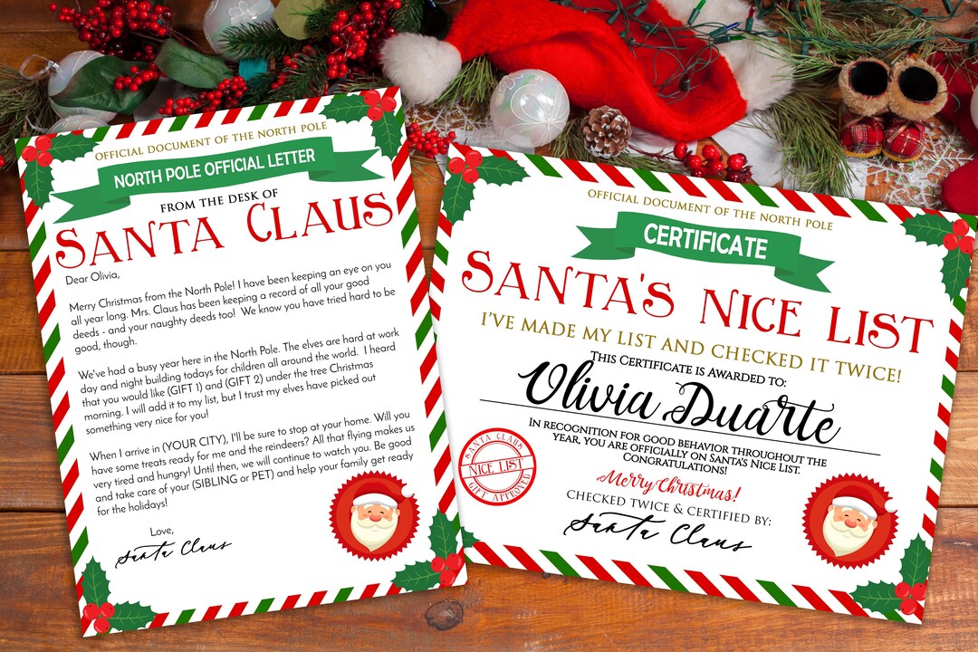 INSTANT DOWNLOAD EDITABLE Santa Box Christmas Eve Box Kit - Try Before ...