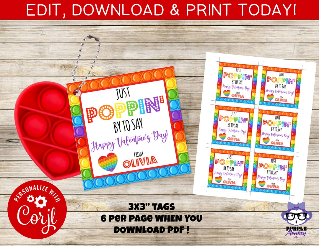 Valentine Just Poppin' by to Say Happy Valentine's Day | Pop It ...