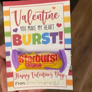 Digital Valentine You Make My Heart Burst Valentine's Day Card ...