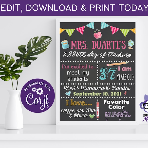 First Day of School - Etsy