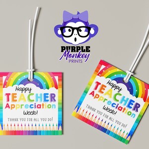 Teacher Appreciation Week Label Staff Appreciation Week - Etsy