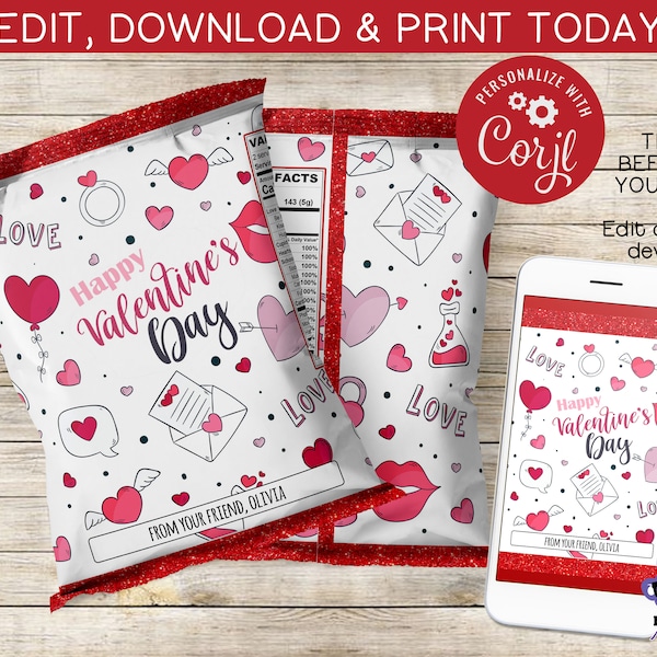 Valentine Treat Bag - Etsy