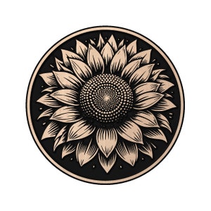 Intricate CNC Sunflower Pattern | Ornamental | Vcarve Crv Designs Svg ...