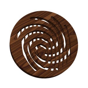 Topo Trivet Cut File: CNC Wood Coaster Design (SVG, Vcarve) - Etsy