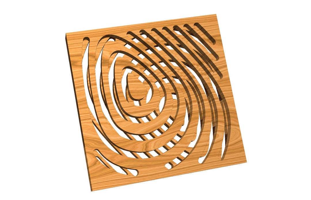 Trivet Topo 6 Inch Vectric Vcarve Pro File Vector Patterns 04 for CNC ...