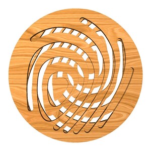 Topo Trivet Cut File: CNC Wood Coaster Design (SVG, Vcarve) - Etsy