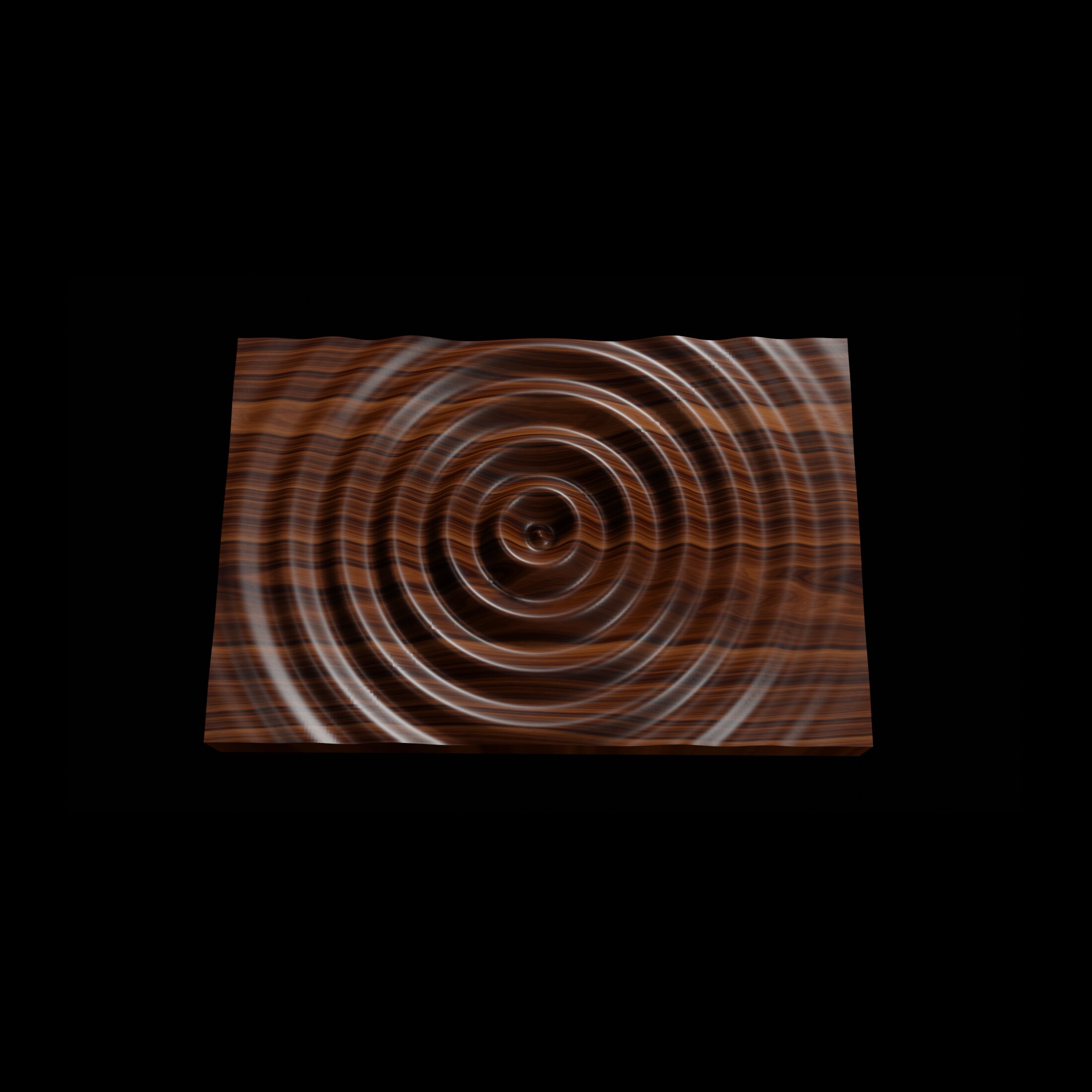 3D Water Ripple Wall Panel Design: CNC Carved Wood Relief (STL File) - Etsy