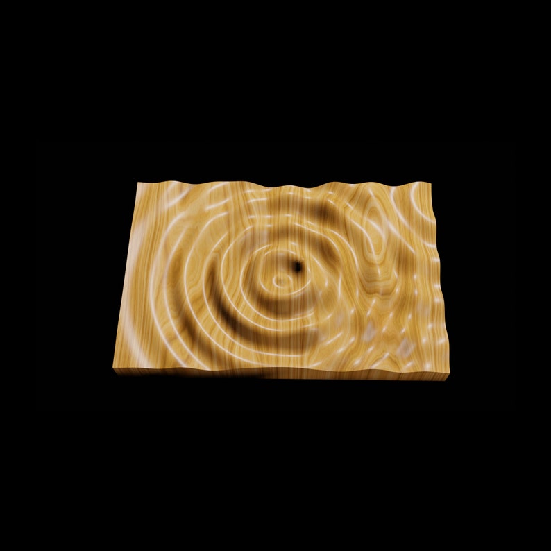 Water Ripple 3D Wall Panel Design: CNC STL File (instant Download) - Etsy