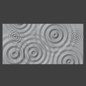 Table Top Water Drop Ripples Digital 3D STL File for CNC Printing ...