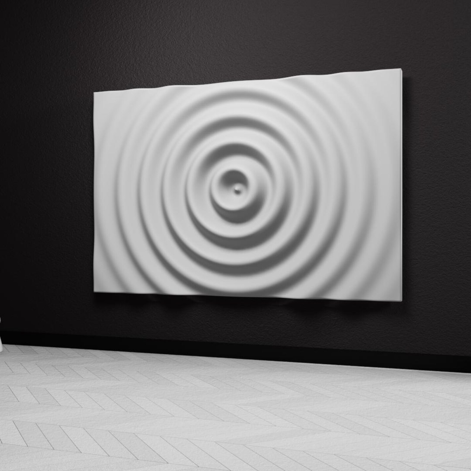 3D Water Ripple Wall Panel Design: CNC Carved Wood Relief (STL File) - Etsy