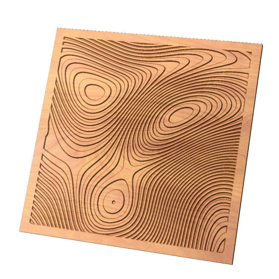 Topographic Abstract SVG Vector File for CNC Vcarve Carving Pattern ...