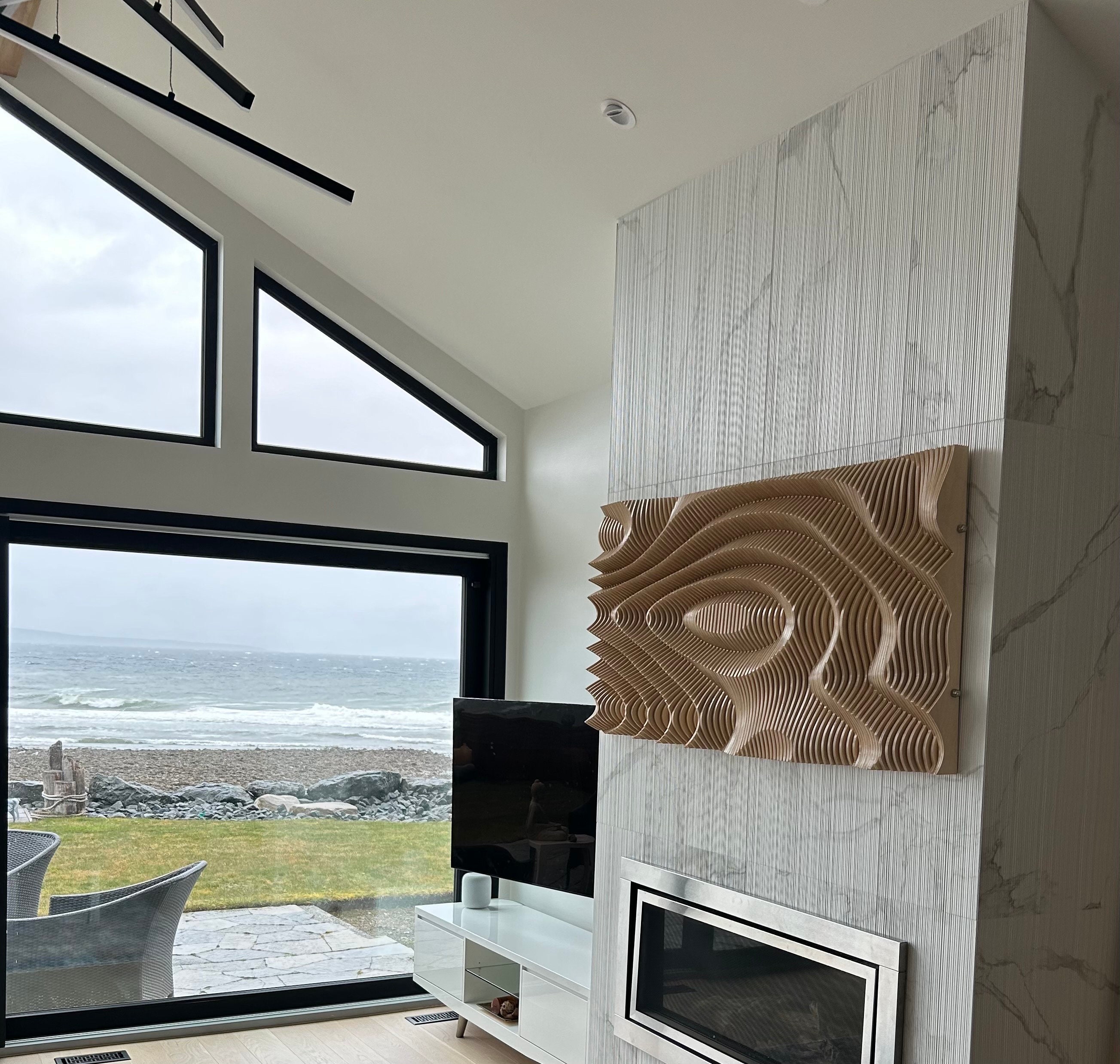 Parametric Wall Art Aztec Eye Abstract 3D Wood for Carving With CNC ...