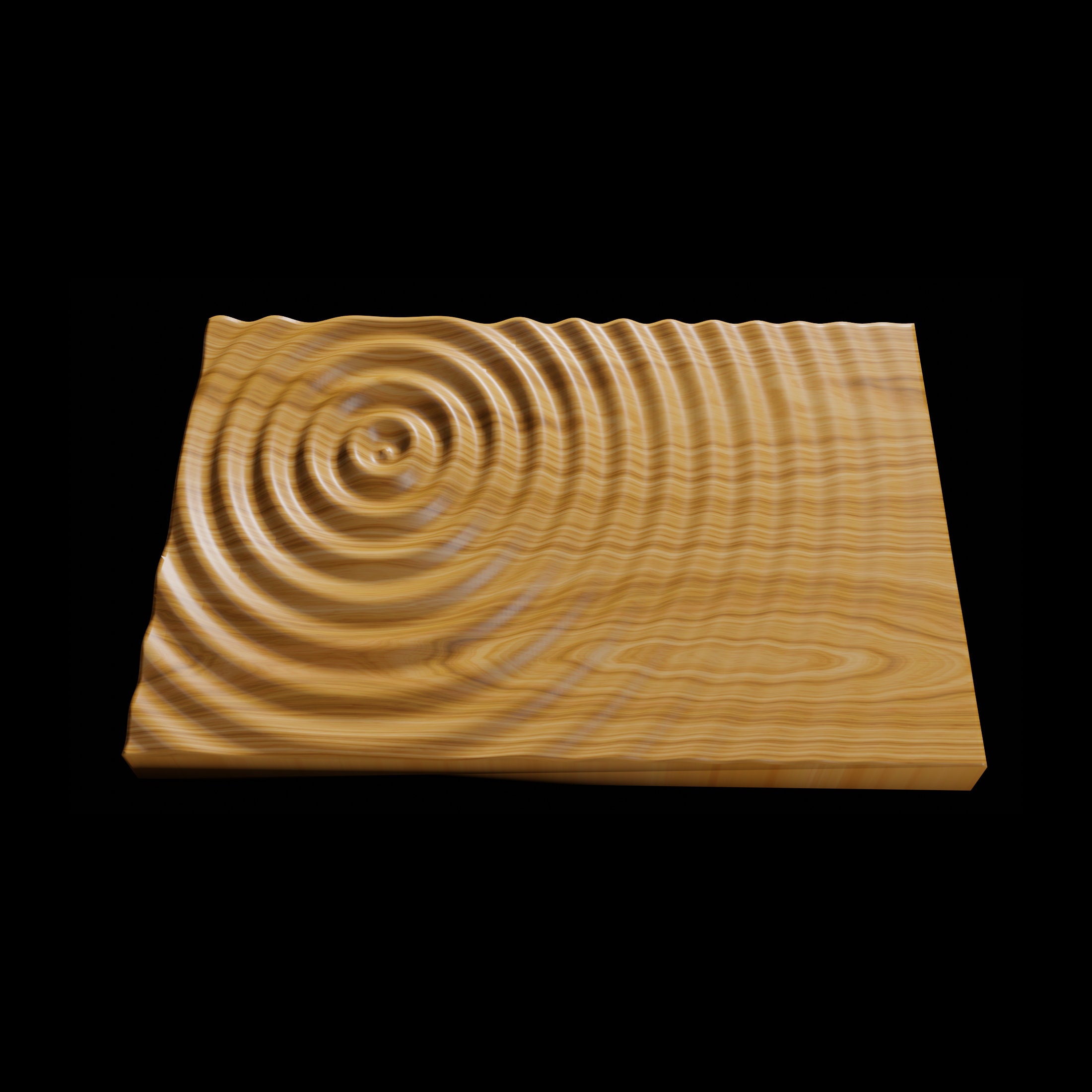 3D Water Ripple Wall Panel Design: CNC Carved Wood Relief (STL File) - Etsy