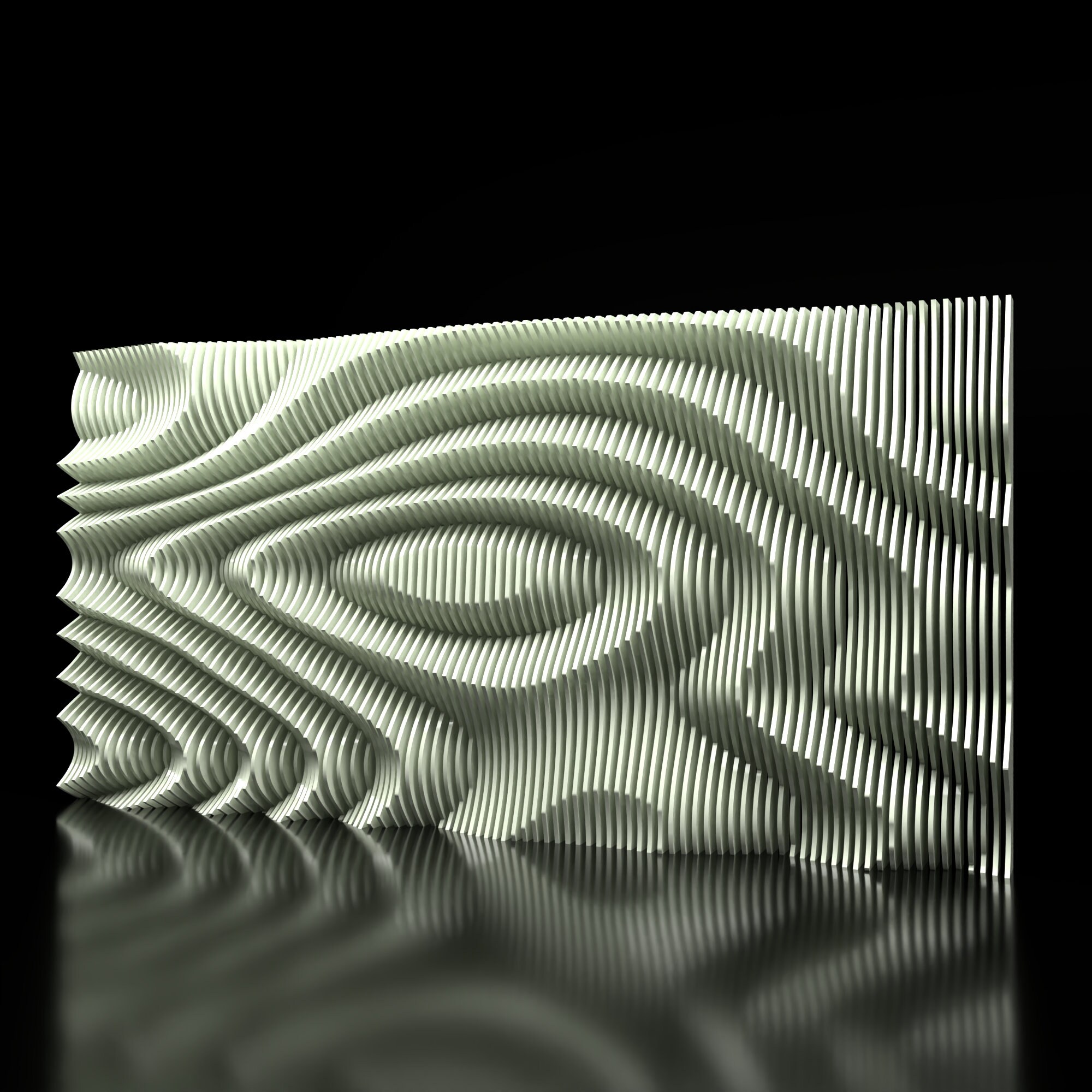 Parametric Wall Art Aztec Eye Abstract 3D Wood for Carving With CNC ...