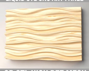 3D Wavy, Wall Panel Design, CNC STL File (digital Download) - Etsy