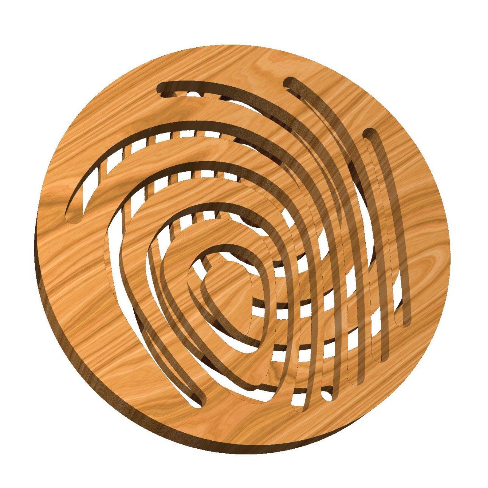 Topo Trivet Cut File: CNC Wood Coaster Design (SVG, Vcarve) - Etsy