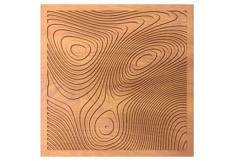 Topographic Abstract SVG Vector File for CNC Vcarve Carving Pattern ...