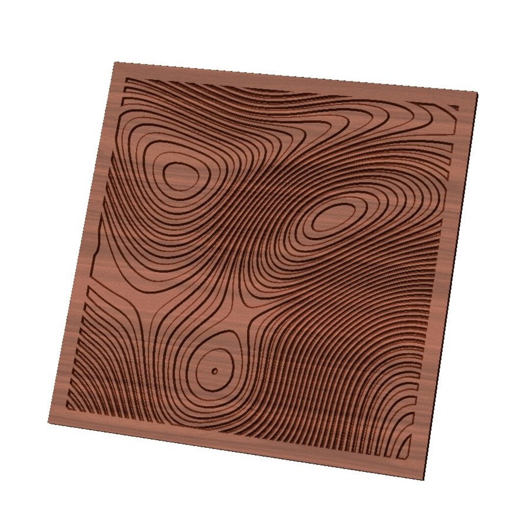 Topographic Abstract SVG Vector File for CNC Vcarve Carving Pattern ...