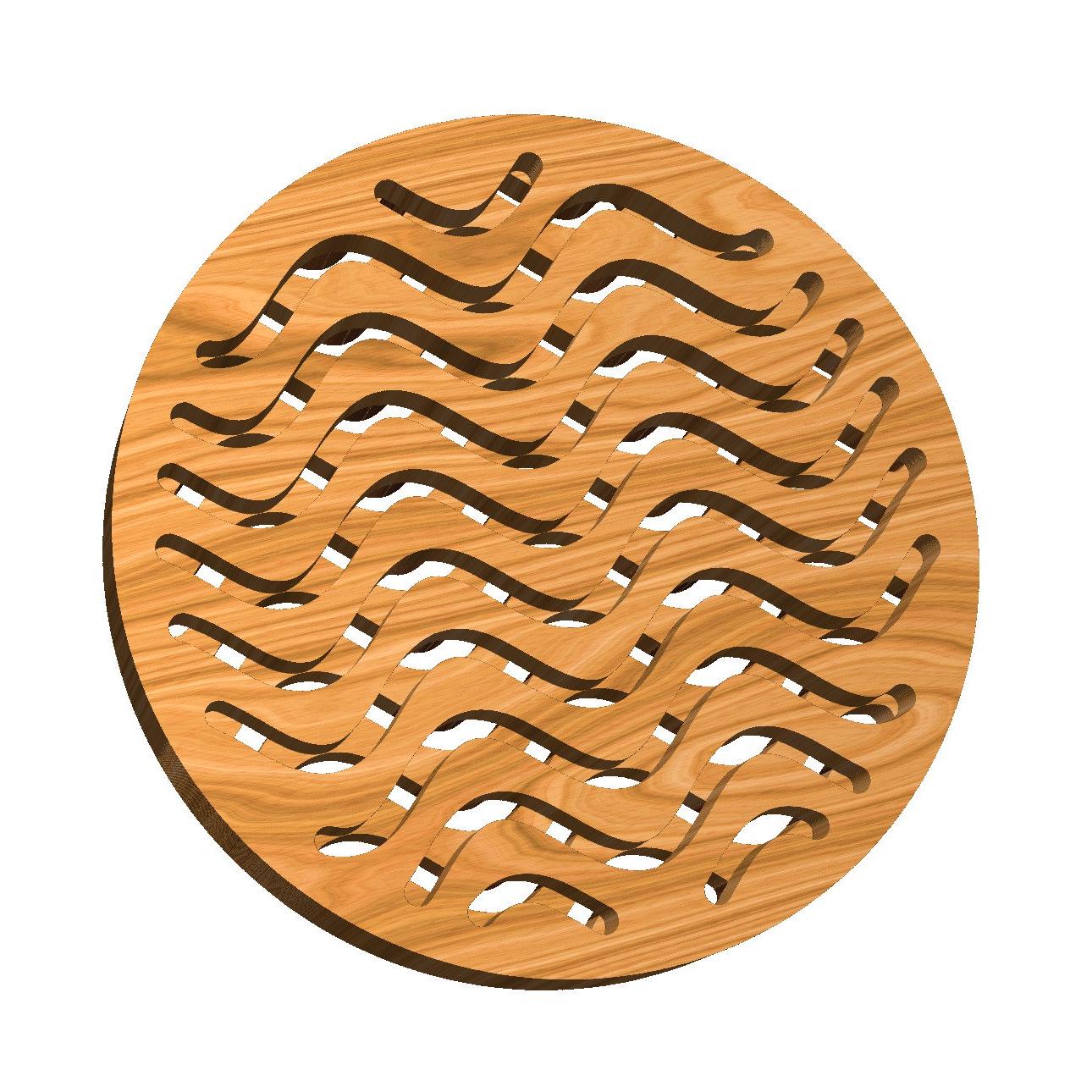CNC Trivet Cut File: 6 Wood Coaster Designs (SVG, Vcarve) - Etsy