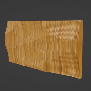 Parametric Wall Art 96 Slat Chisel Abstract 3D Wood for Carving With ...