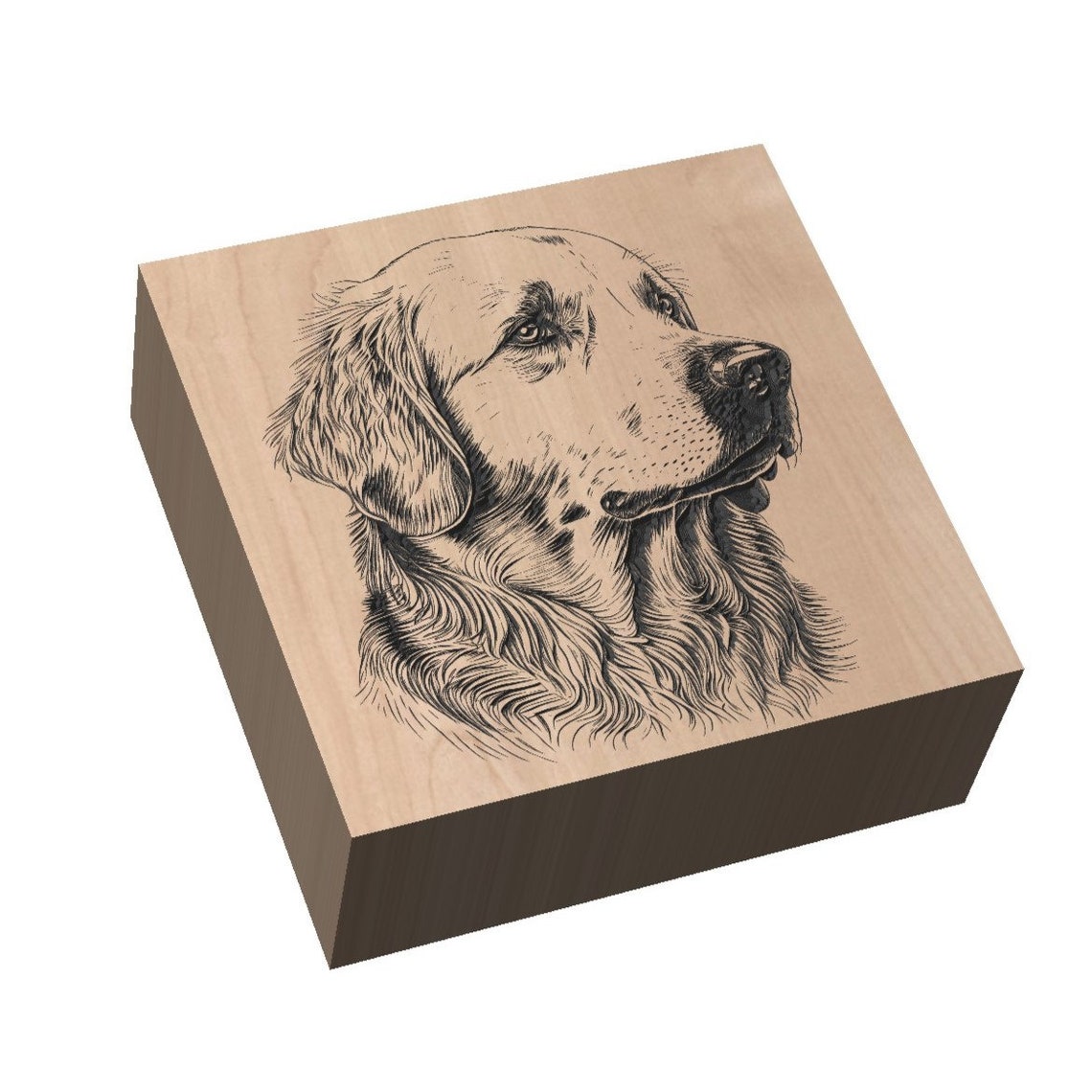 Golden Retriever Dog Vectric Vcarve Pro File SVG Vector Pattern for CNC ...