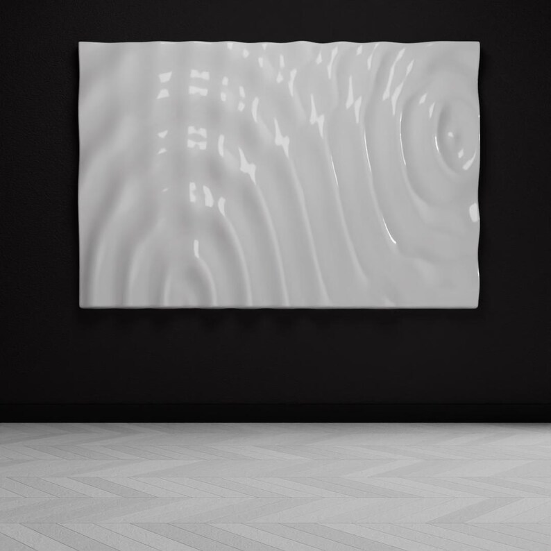 3D Water Ripple Wall Panel Design: CNC STL File (digital Download) - Etsy