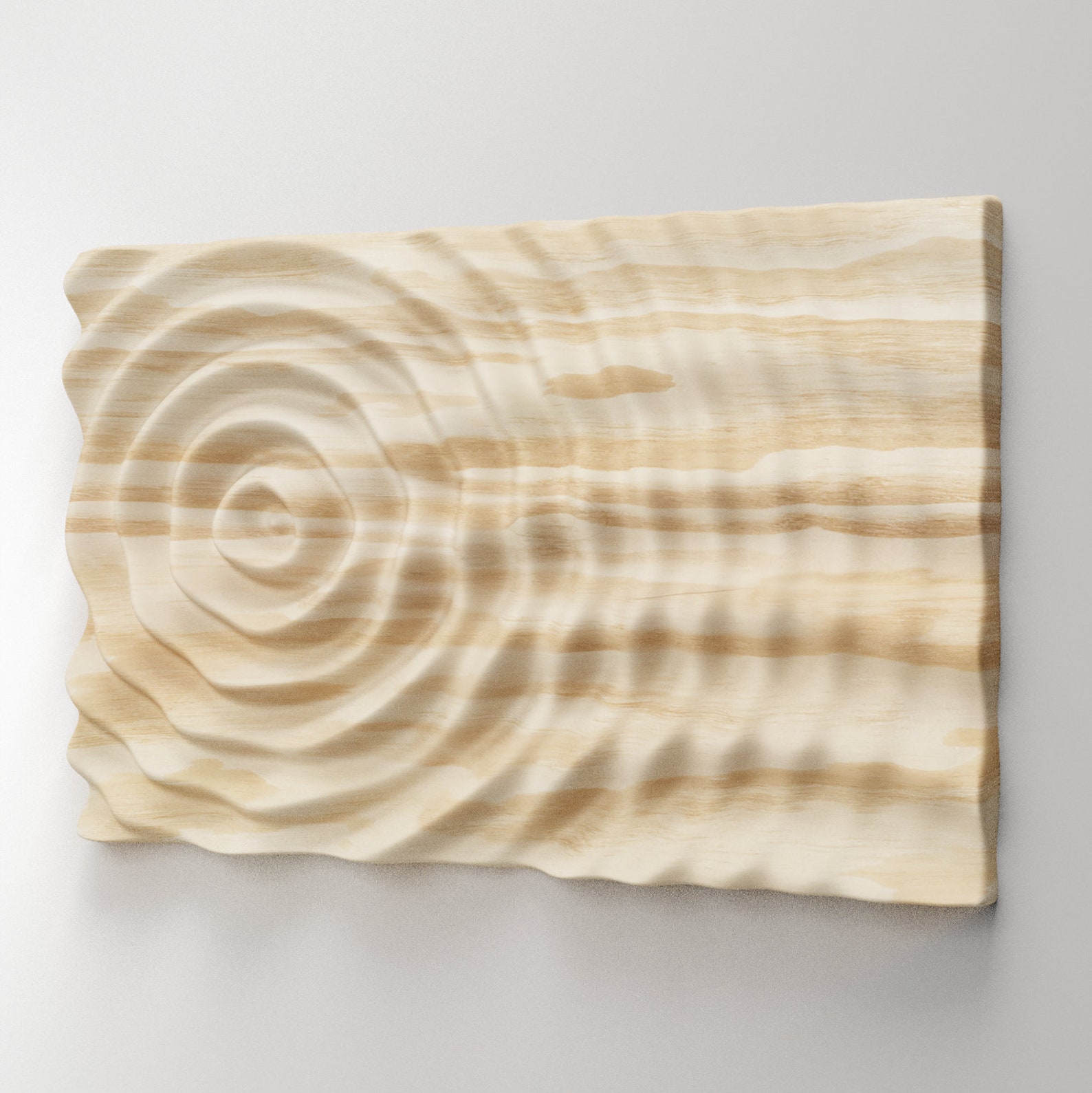 Wood Ripple 3D Wall Panel Art - CNC Design File (instant Download) - Etsy