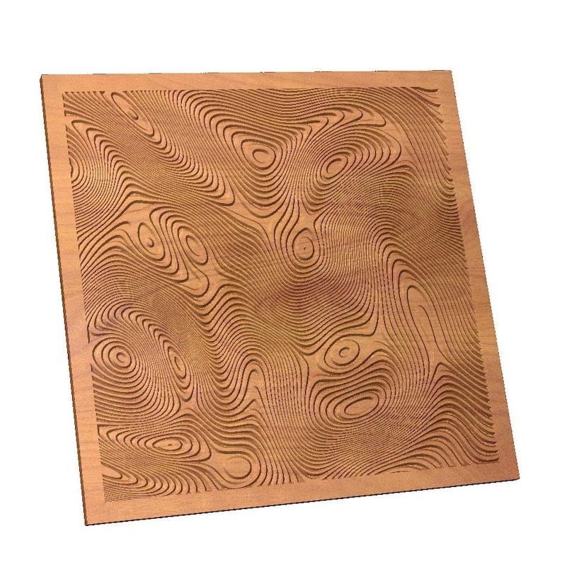 Topographic Abstract SVG Vector File for CNC Vcarve Carving Pattern ...