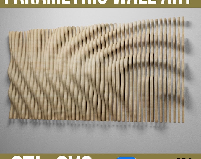 Ttwave2 Wavy Pattern 3D Model for CNC Machining With Software Vectric ...
