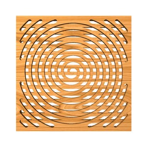 Spiral Trivet Cut File: CNC Wood Coaster Design (SVG, CRV) (digital ...