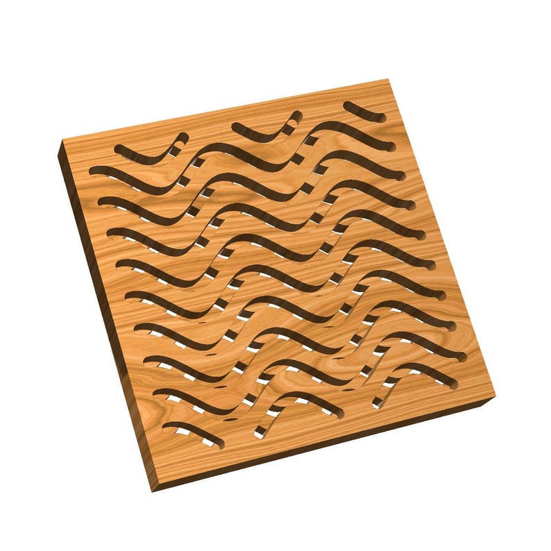 CNC Trivet Cut File: 6 Wood Coaster Designs (SVG, Vcarve) - Etsy