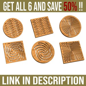 Trivet Cut File | CNC Wood Coaster Files | Laser Cut Files | Trivet ...
