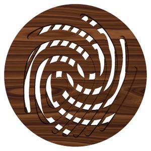 Topo Trivet Cut File: CNC Wood Coaster Design (SVG, Vcarve) - Etsy