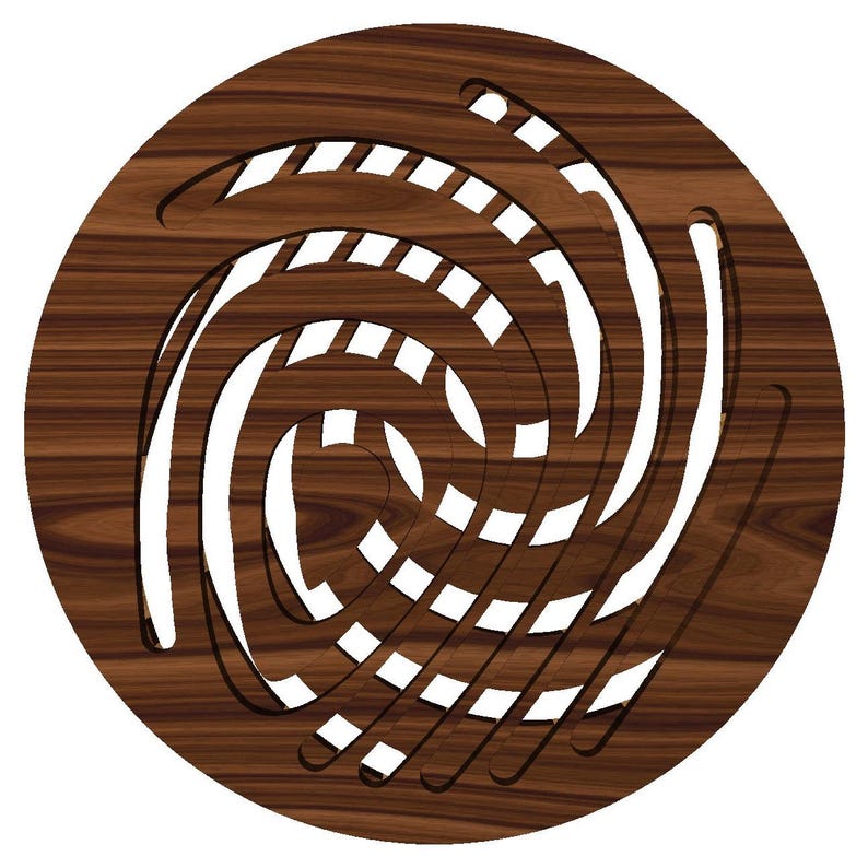 Topo Trivet Cut File: CNC Wood Coaster Design (SVG, Vcarve) - Etsy