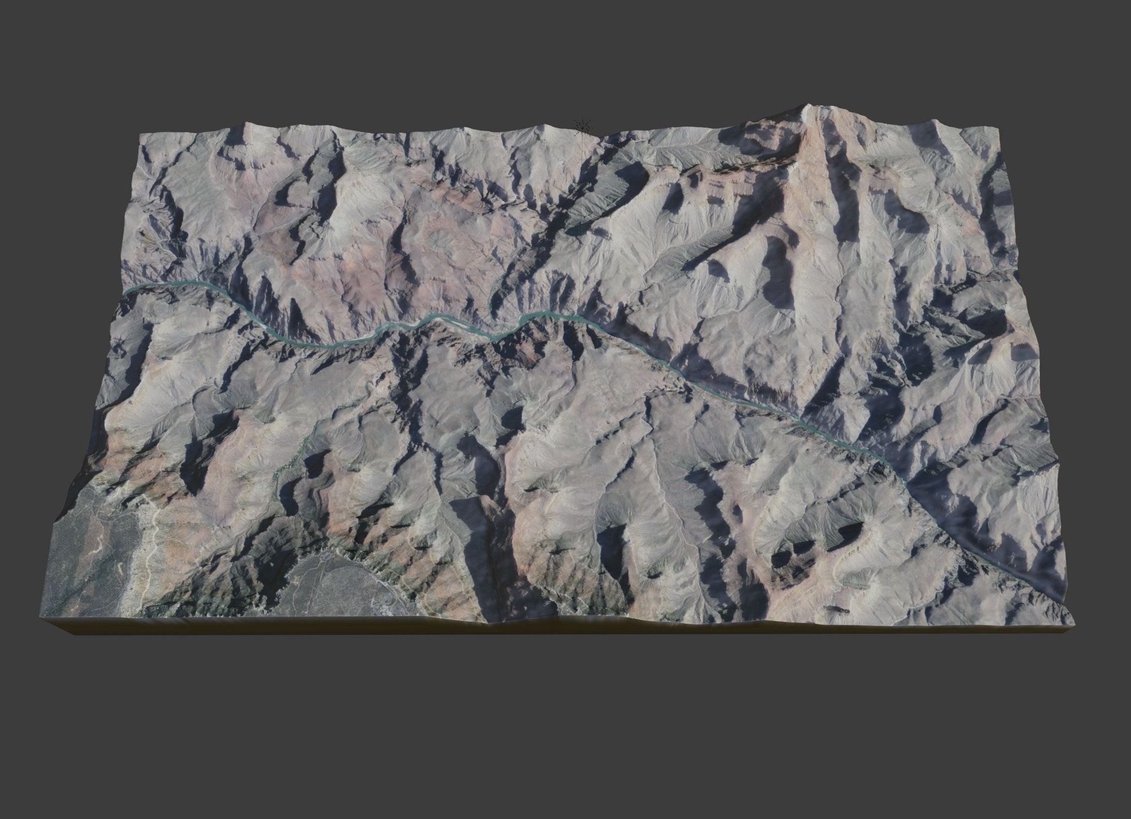 Grand Canyon USA 3D Topographic STL File for 3D Printing, CNC Carving ...