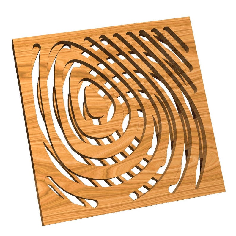 CNC Trivet Cut File: 6 Wood Coaster Designs (SVG, Vcarve) - Etsy