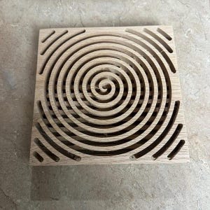 Spiral Trivet Cut File: CNC Wood Coaster Design (SVG, CRV) (digital ...