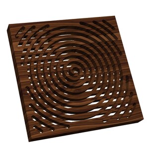 Spiral Trivet Cut File: CNC Wood Coaster Design (SVG, CRV) (digital ...